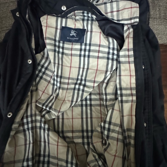 Burberry | Jackets & Coats | Burberry Black Trench Coat With Iconic ...